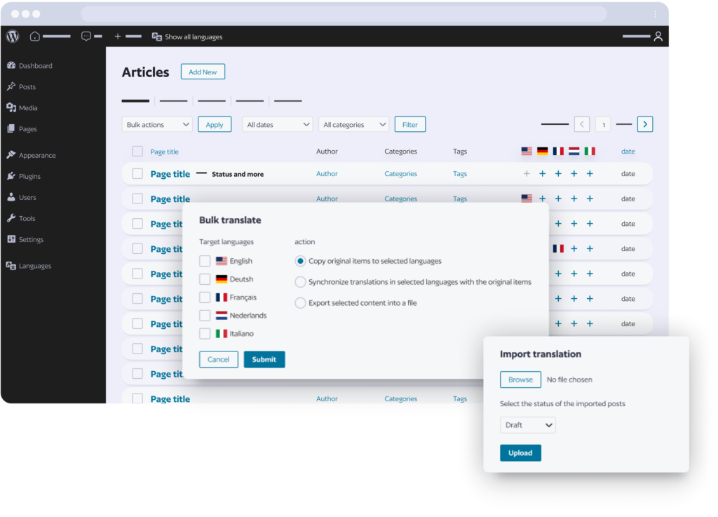 Discover Polylang's Features - Make Your WordPress Multilingual