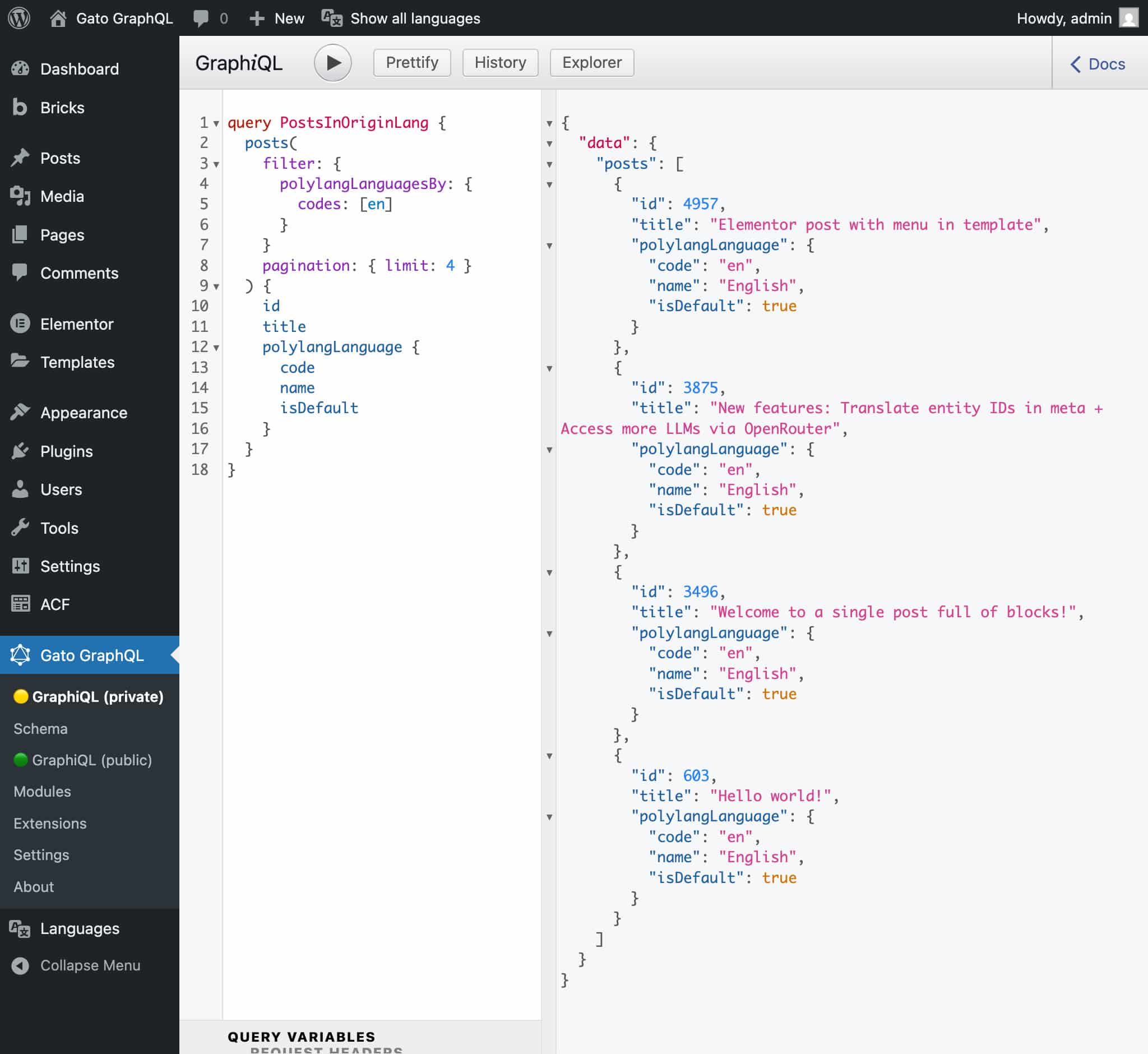 Filter WordPress content by language with the Polylang extension for ...